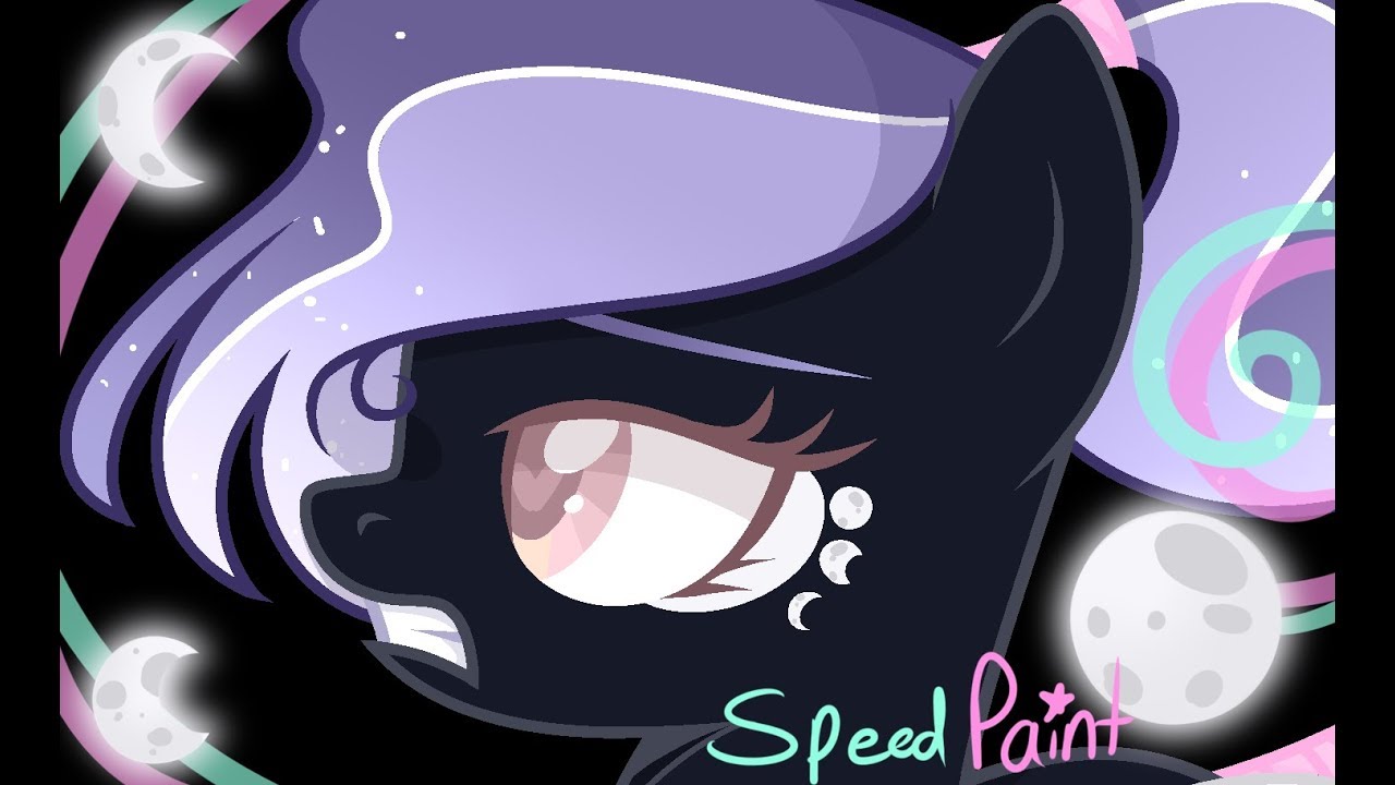 Space Themed OC (SpeedPaintBaseEdit) - YouTube