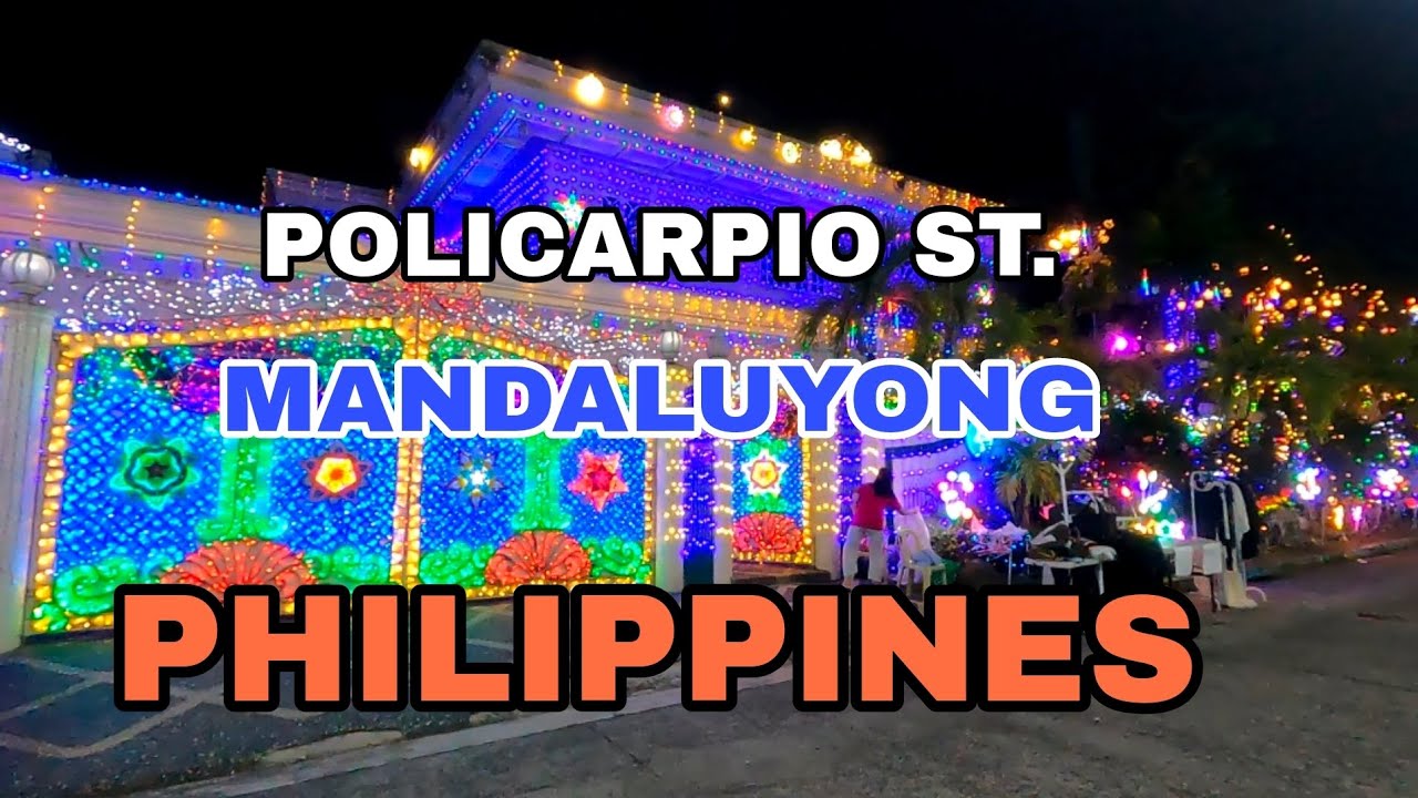 Christmas decor at the Policarpio st, in Mandaluyong City.Philippines🇵🇭 ...
