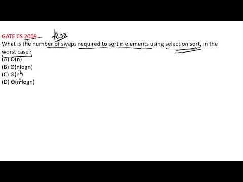 Algorithm PYQ GATE CS 2009 - YouTube