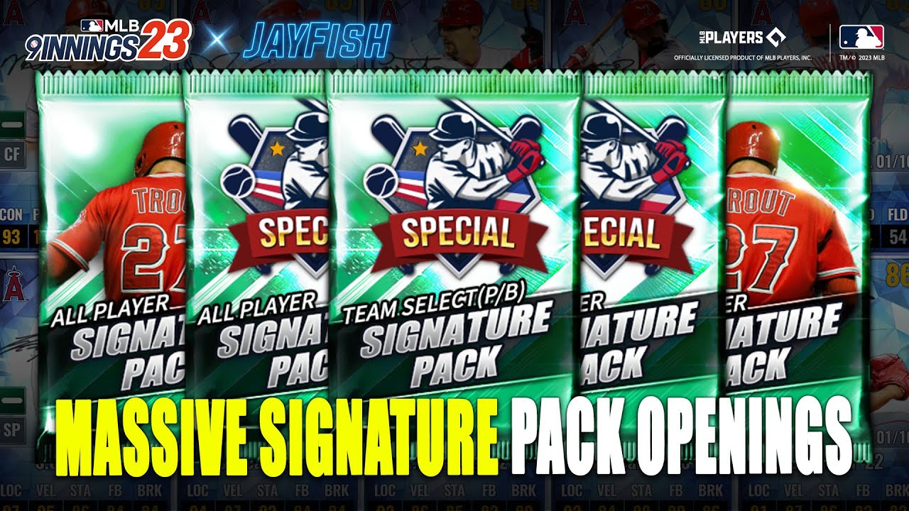 MLB 9 Innings 23 | MASSIVE Signature Player Pack Openings | Live Stream ...