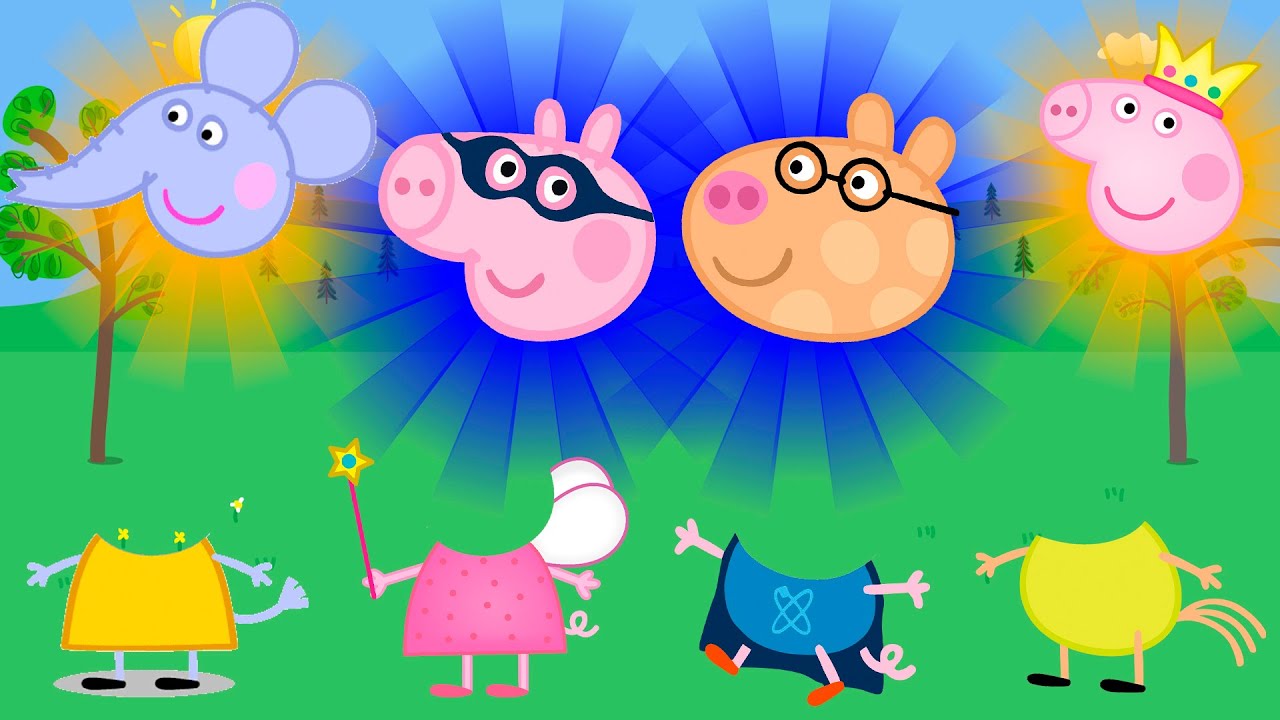 Peppa Pig | Match The Head | Animated Video With Peppa Pig - YouTube