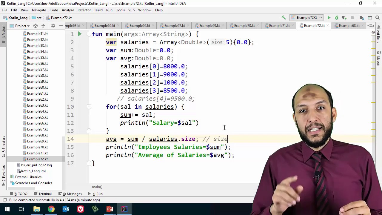 58 Anroid Kotlin Arrays Create Array With Array Constructor And Make Calculation Using Size 5195