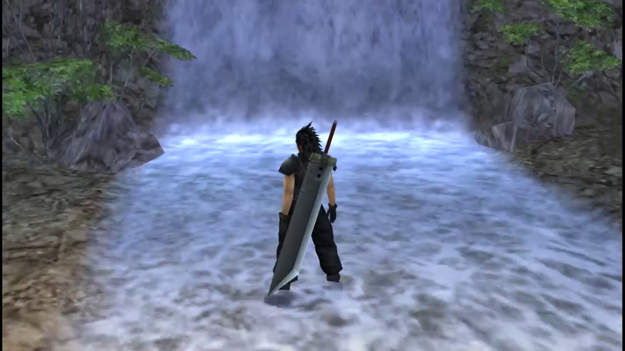 Crisis Core: Final Fantasy VII - Waterfall mini game - YouTube