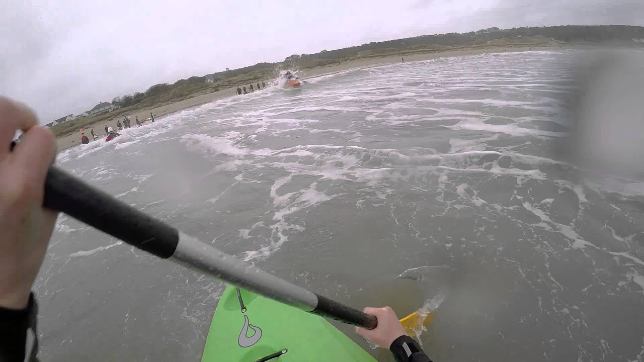 Kayak Surfing in the Gower - YouTube