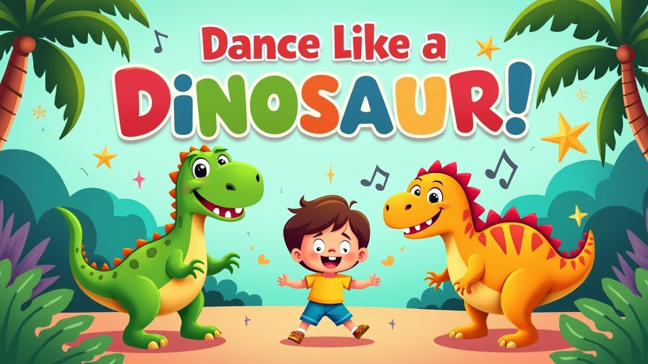 🎶 Dance Like a Dinosaur! 🎶 - A Fun Kids’ Song for Dancing and Learning ...