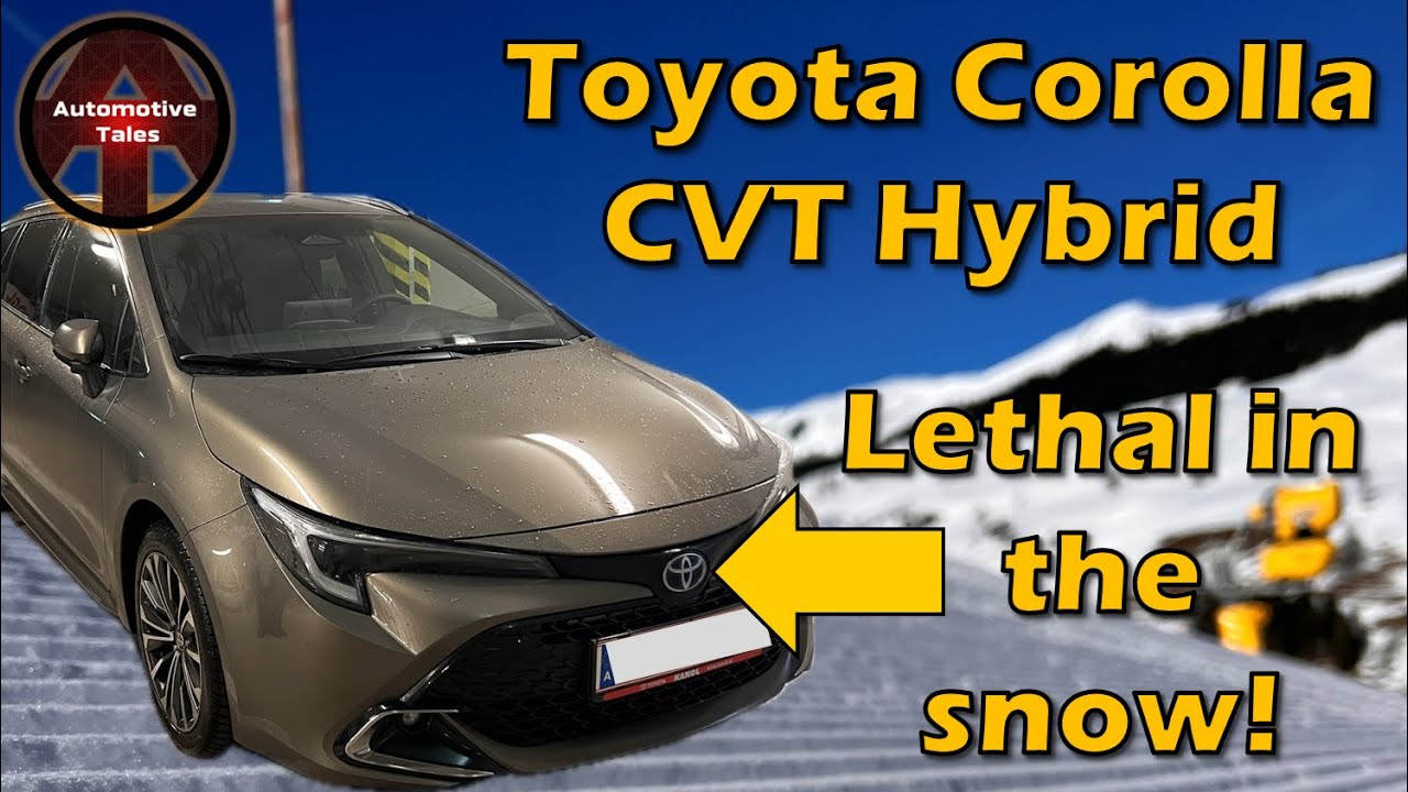 CVT Hybrid is Lethal in the snow! 2023 / 2024 Toyota Corolla Touring ...