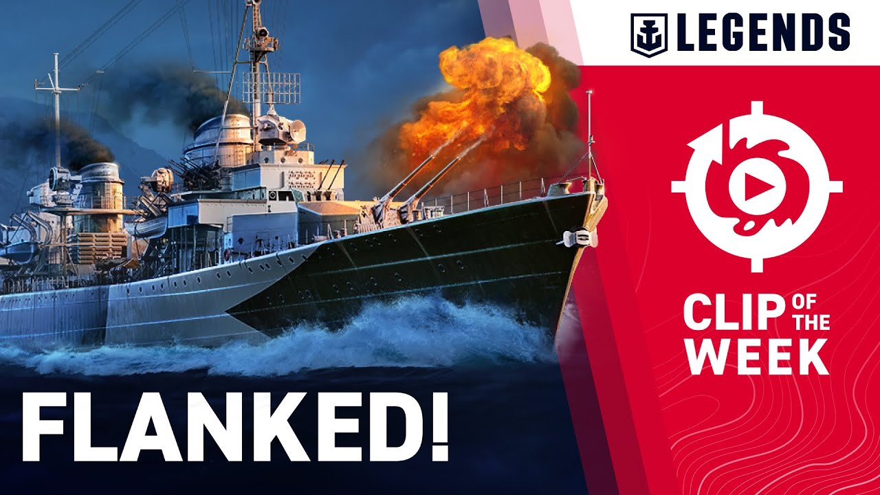 World of Warships: Legends — Clip of the Week | Flanked! - YouTube