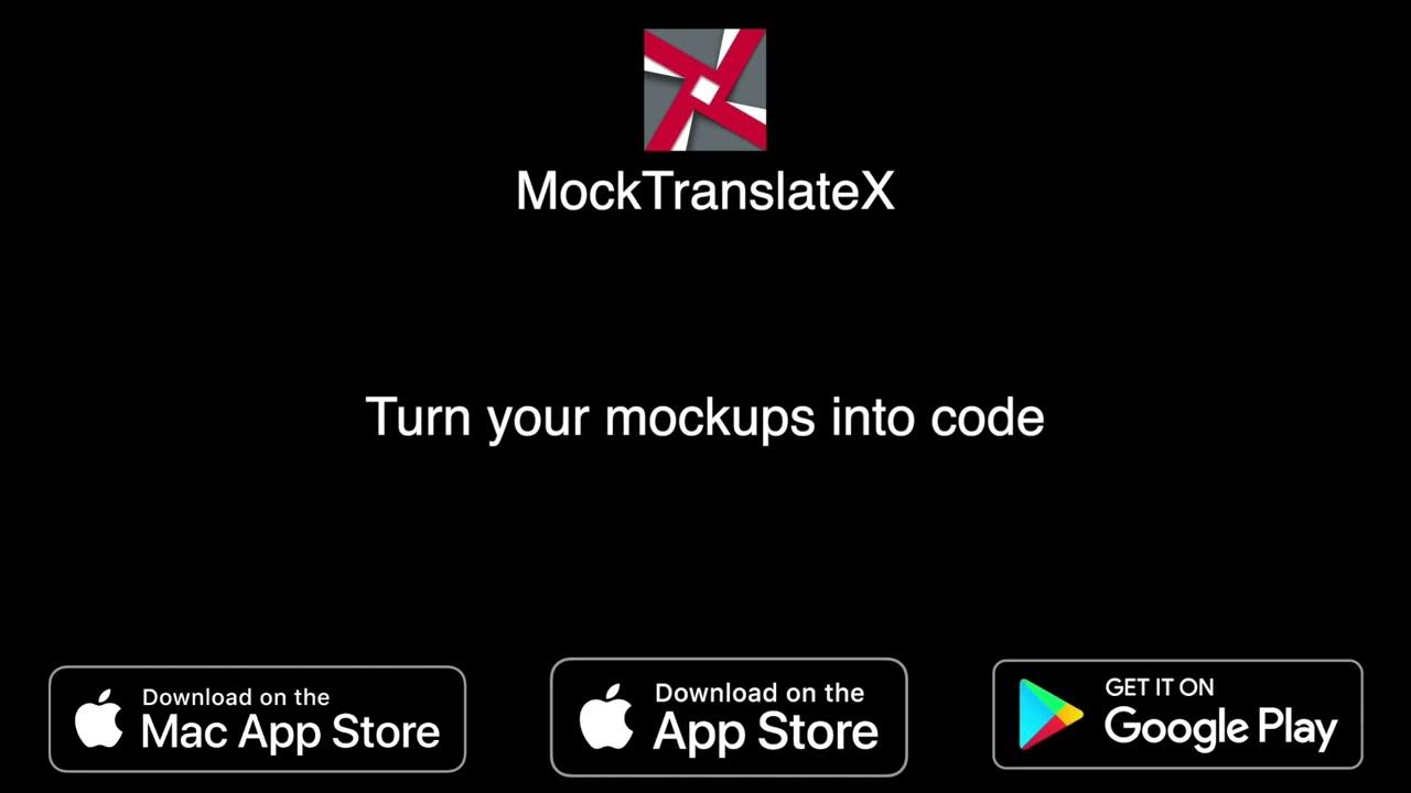 MockTranslateX - Turn mockups into code - YouTube