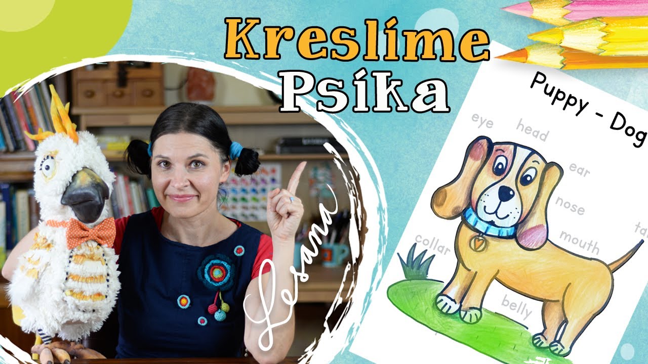KRESLENIE- Kreslíme psa - How to draw a dog - YouTube