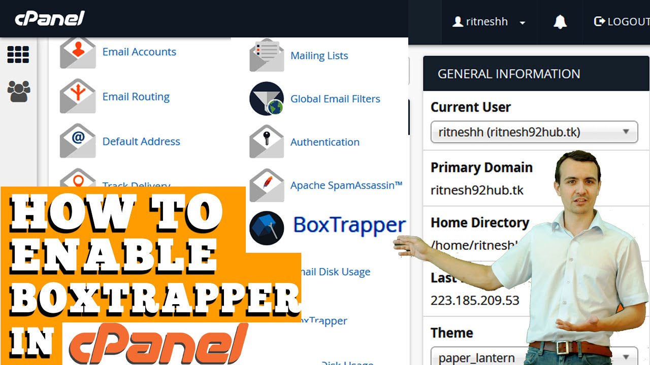 HOW TO ENABLE BOXTRAPPER IN CPANEL? [STEP BY STEP]☑️ - YouTube