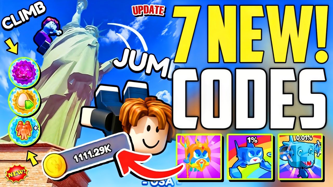 ⚠️FRESH!⚡CODES⚠️CLIMB AND JUMP TOWER ROBLOX CODES 2025 - CLIMB AND JUMP ...