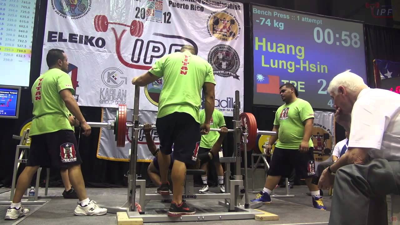 Men -74kg Bench Press of 2012 IPF World Championships - YouTube