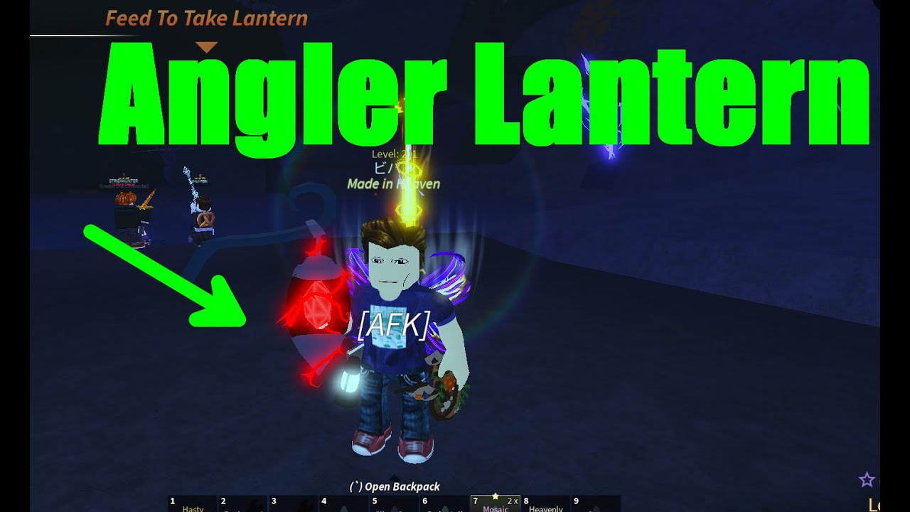How to get The ANGLER LANTERN SHOWCASE in Fisch! (How to Feed For ...