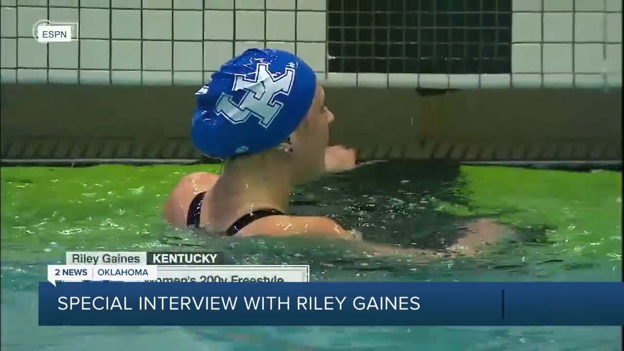 All-American swimmer/women’s rights advocate, Riley Gaines speaks in ...