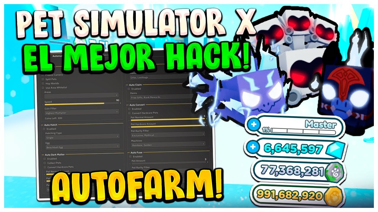 EL MEJOR H4CK/SCRIPT DE PET SIMULATOR X | AUTOFARM, GAMEPASS GRATIS ...