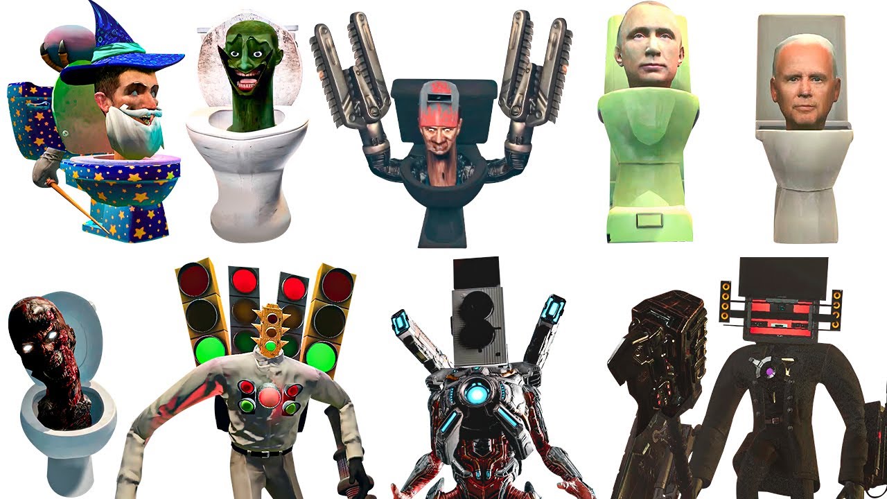 Niveles de Poder de Skibidi Toilet (Personajes No Canon) - YouTube