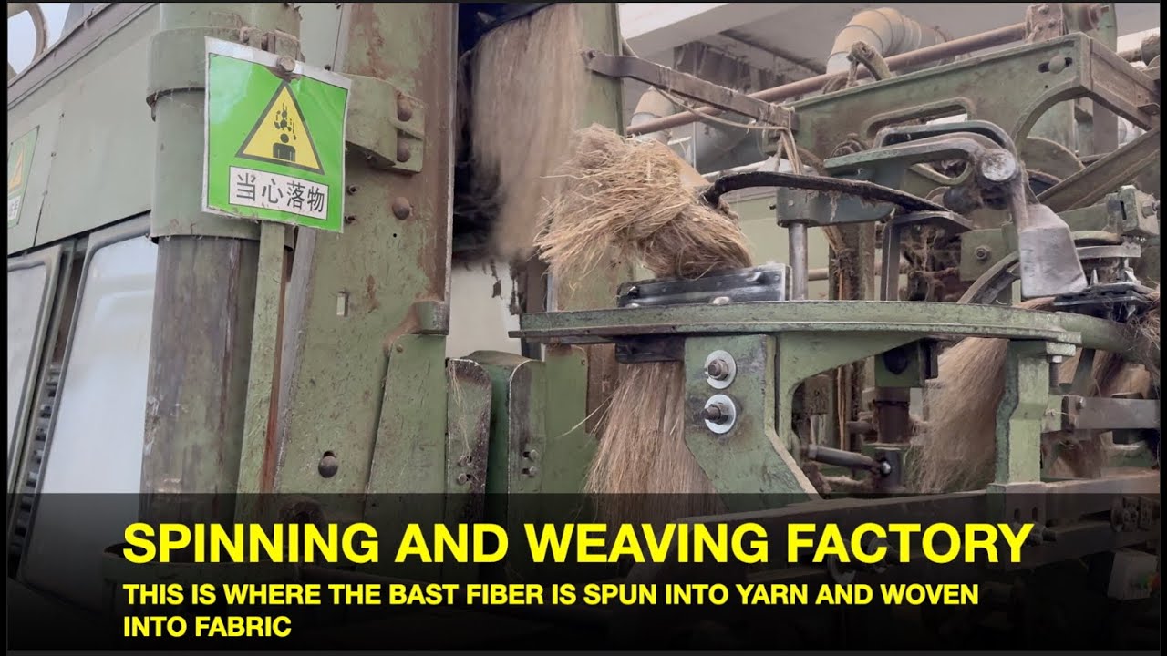 Decortication to Fabrication: Turning Hemp Stalks into Textiles - YouTube