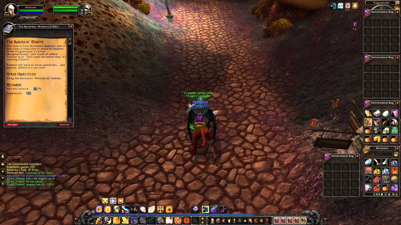 Quest 396: The Baroness' Missive (WoW, human, paladin) - YouTube