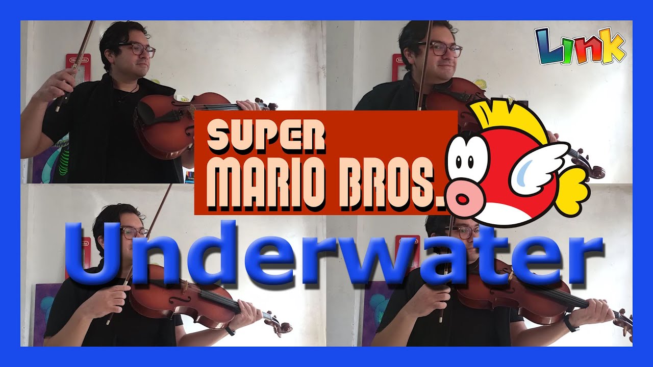 Super Mario Bros Music - UNDERWATER Theme viola cover - YouTube