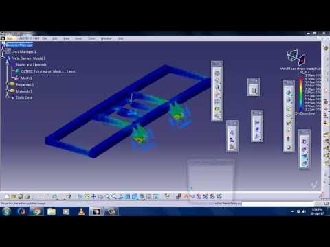 #CATIA V5 #Generative Structural Analysis in Catia V5 - YouTube