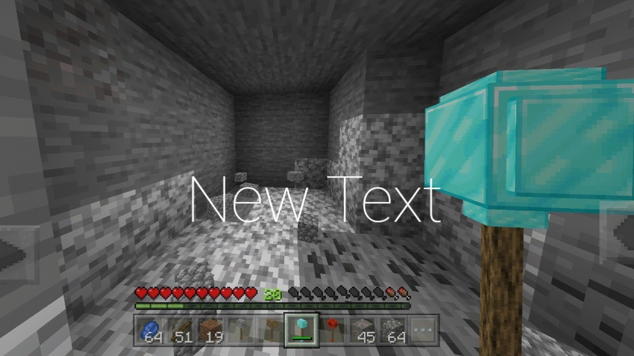 Minecraft pe chunk miner pickaxe - YouTube