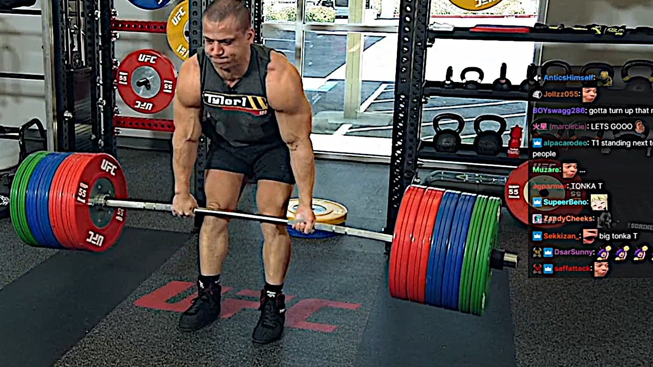 Tyler1 545 lbs / 247 kg Deadlift - loltyler1 Power Meet 3 - YouTube