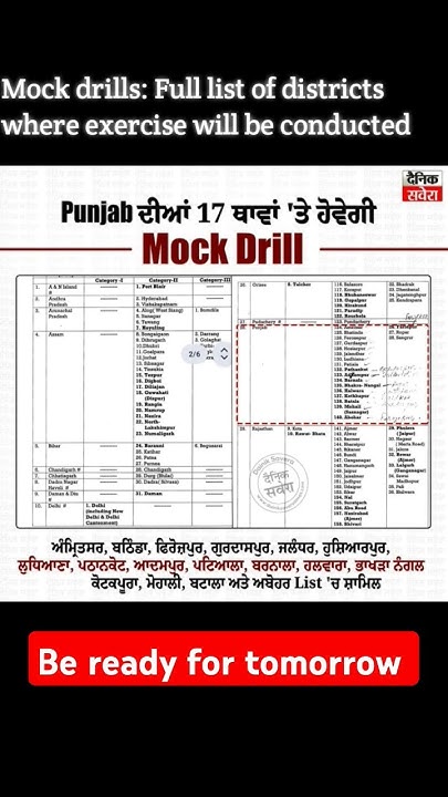 Mock drill will be held by tomorrow (7th may 2025) 🇮🇳 #proudetobeindian #indian #trending # ...