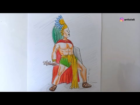 Cómo dibujar y colorear a Tecun Uman - YouTube