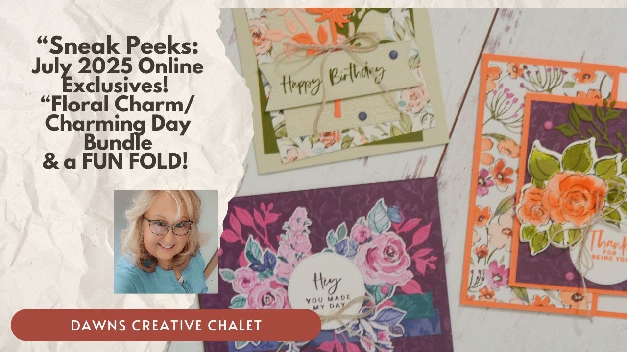 Replay FB Live #190 - Floral Charm / Charming Day - 3 card ideas - 1 ...