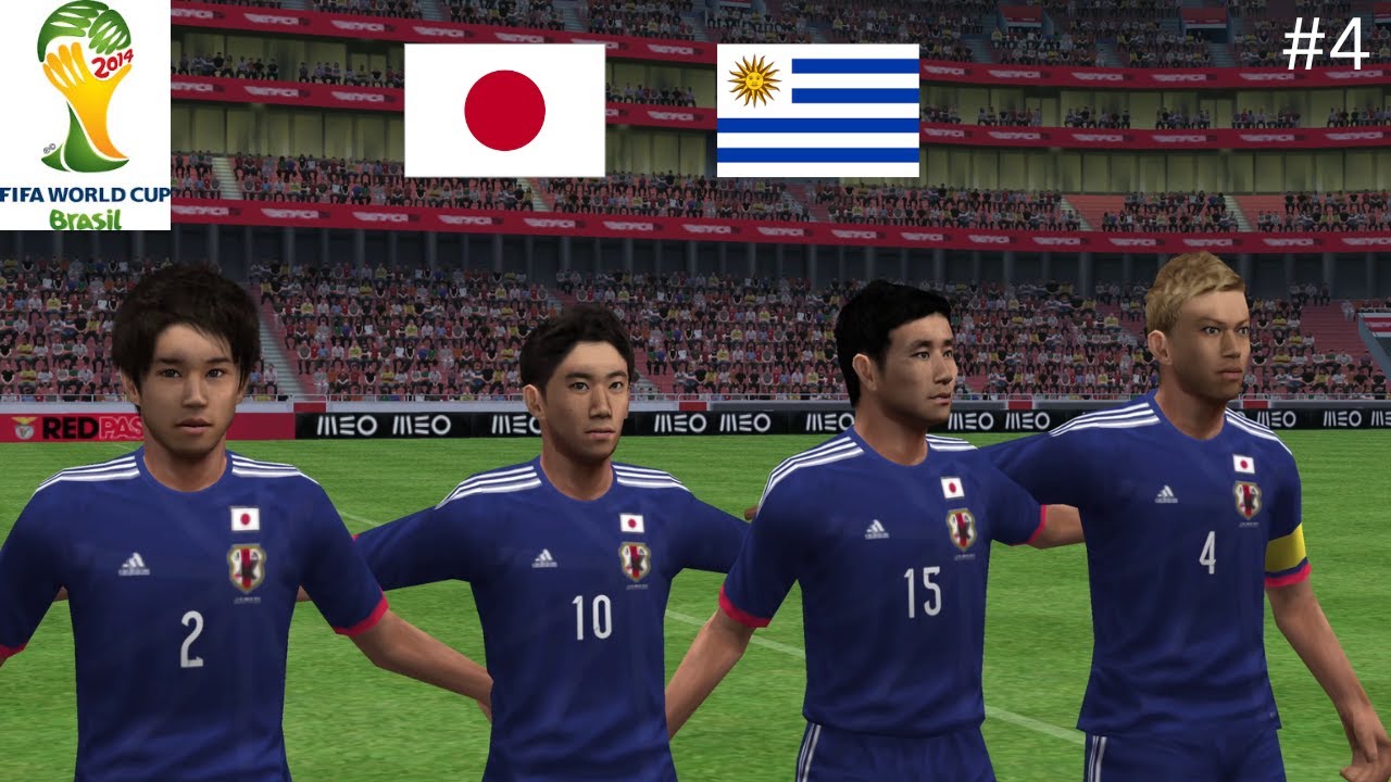 Winning Eleven 2014 (PSP) - 2014 FIFA World Cup - Japan vs Uruguay ...