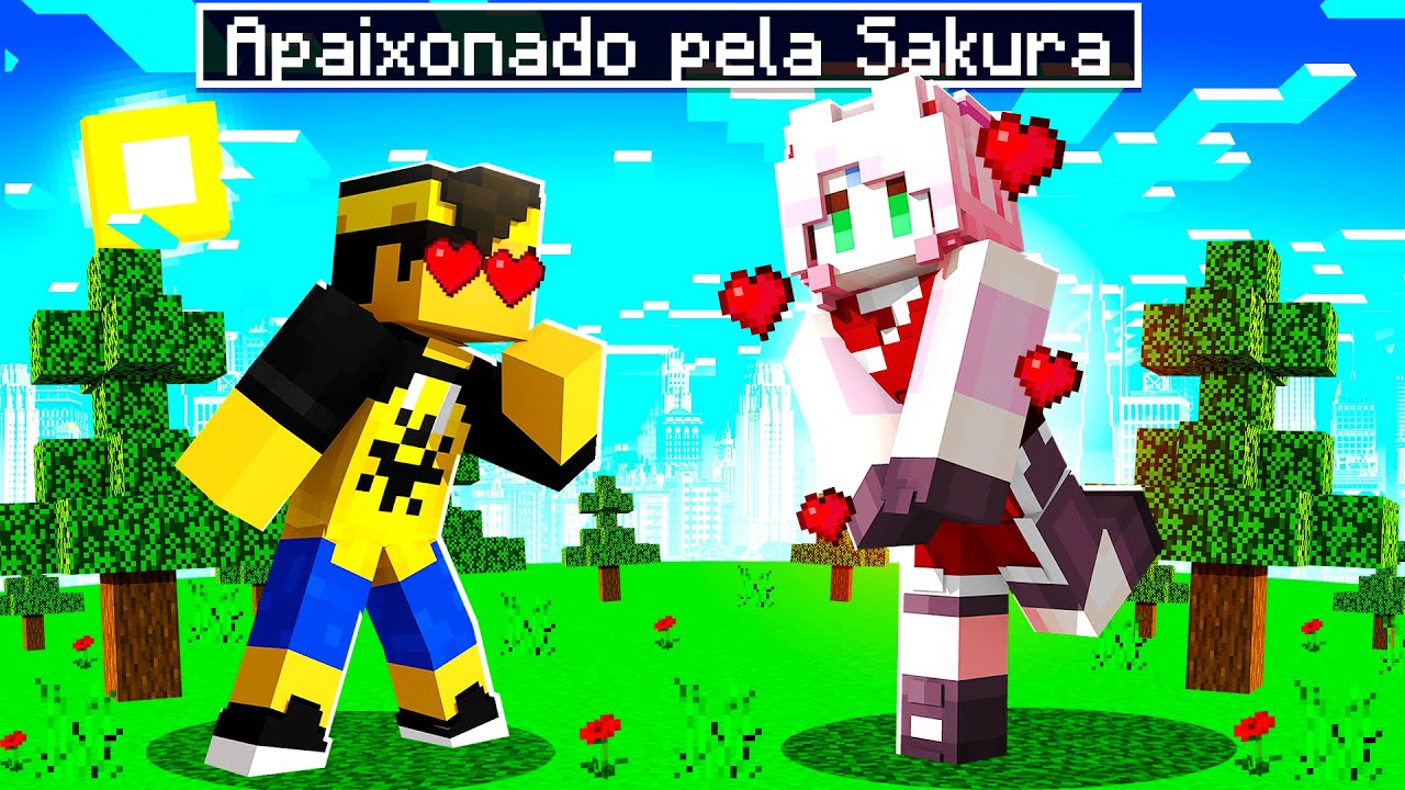 ESTOU APAIXONADO pela SAKURA no MINECRAFT! - YouTube