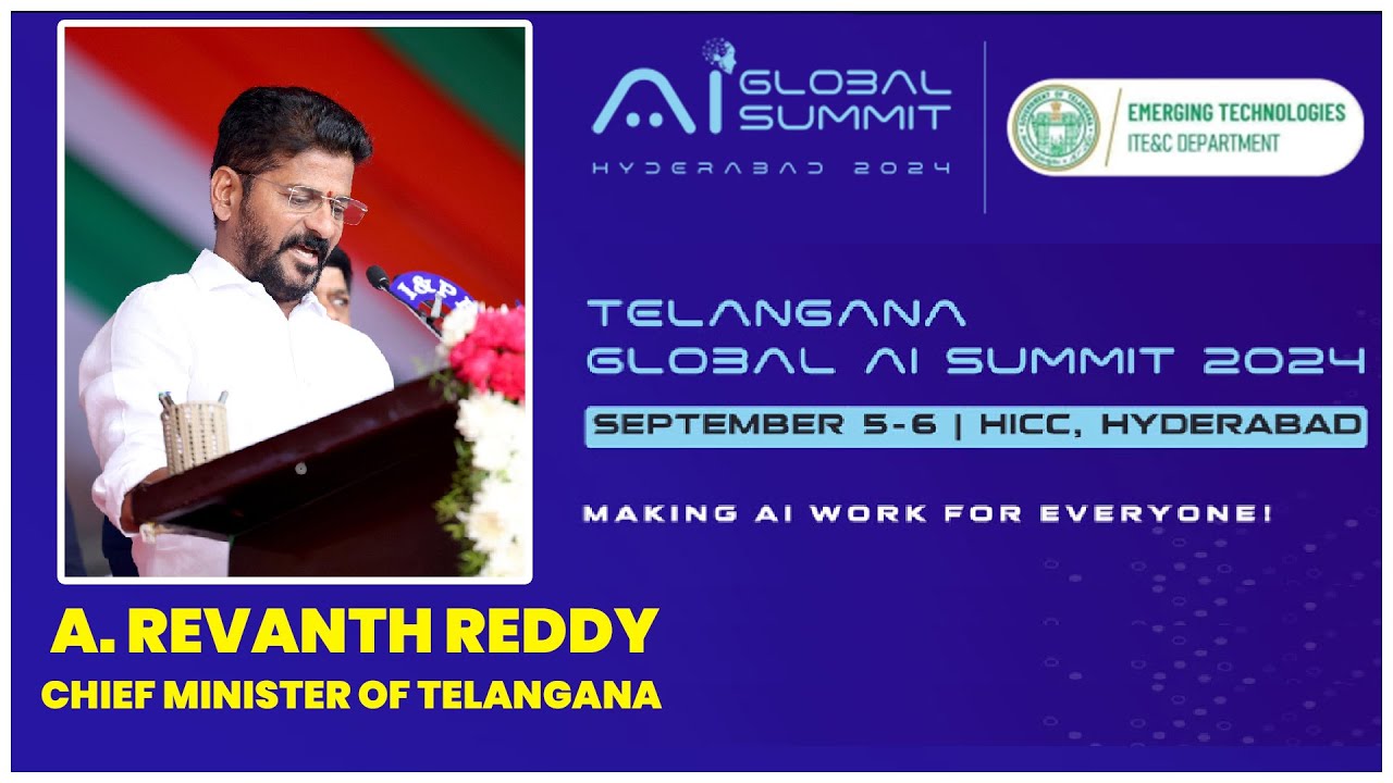 Chief Minister Anumula Revanth Reddy | Telangana Global AI Summit 2024 ...