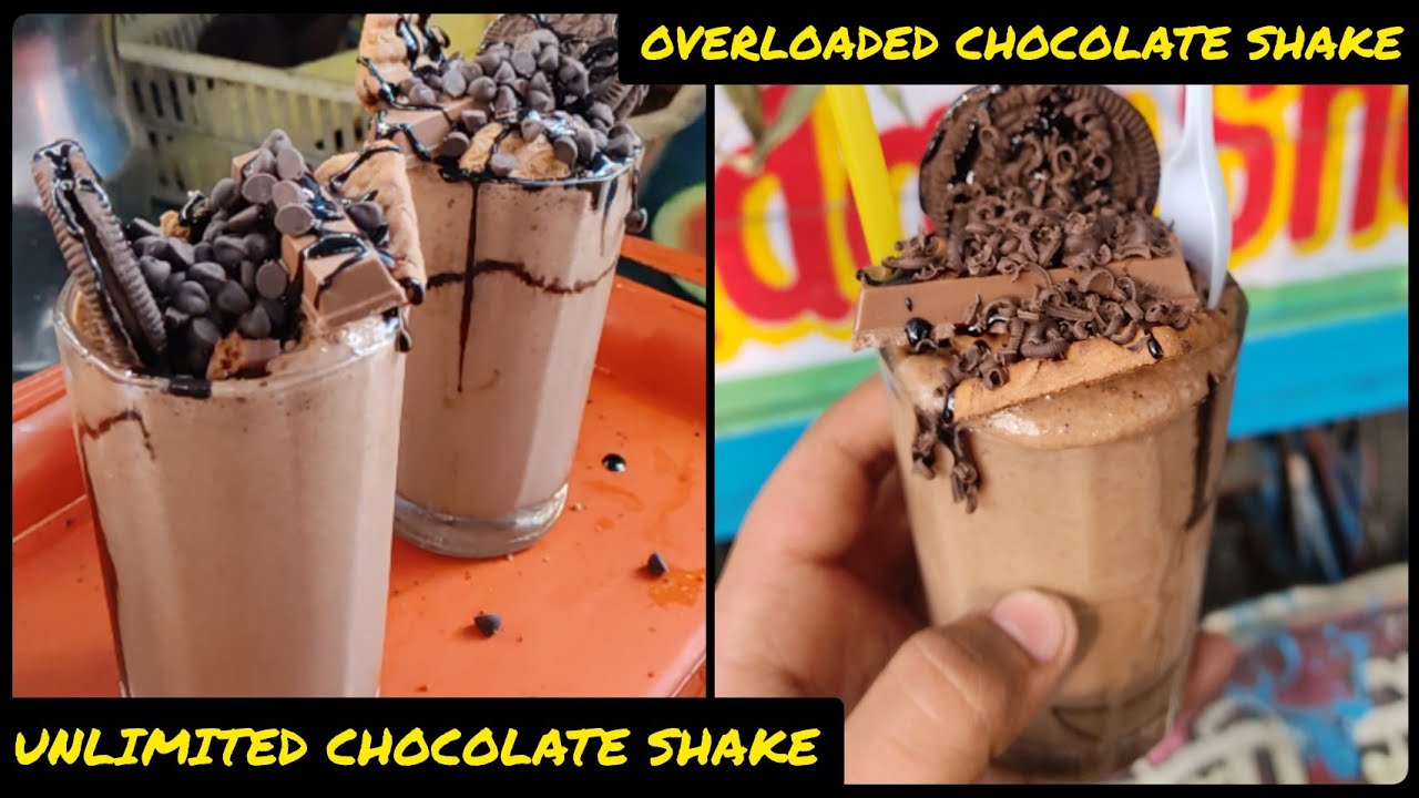 UNLIMITED CHOCOLATE SHAKE | OVERLOADED SHAKE | THICK CHOCOLATE SHAKE ...