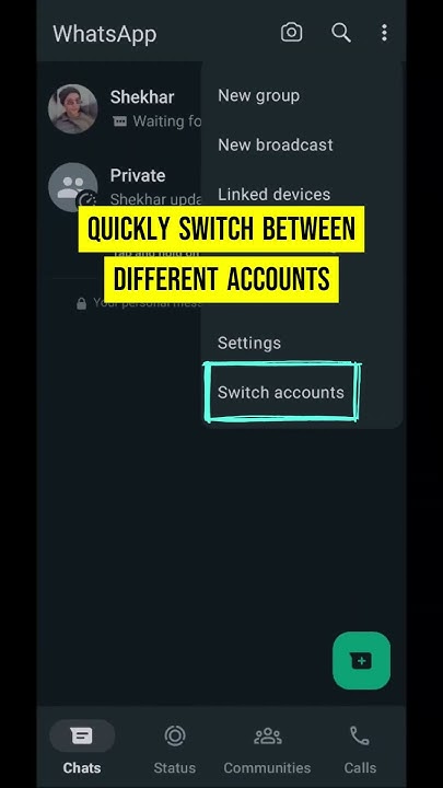 WhatsApp Now Lets You Switch Between Multiple Accounts - YouTube