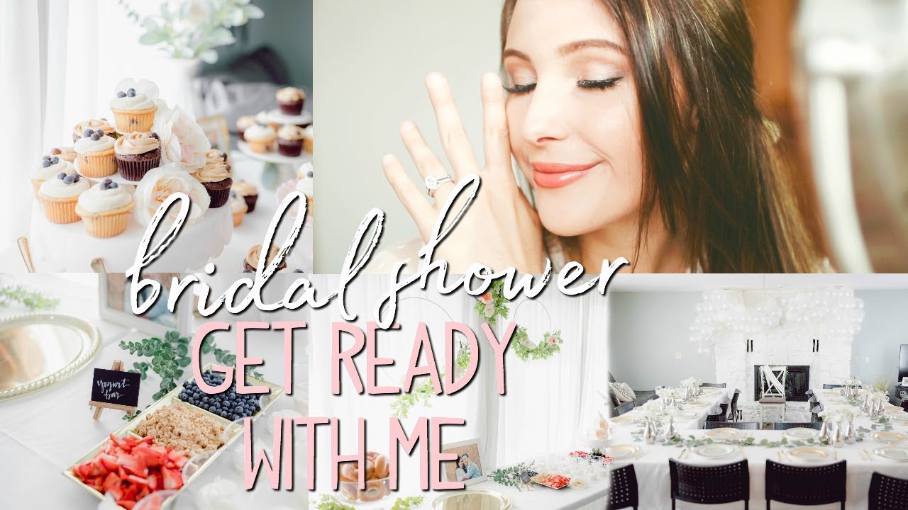 Bridal Shower Get Ready With Me! - YouTube