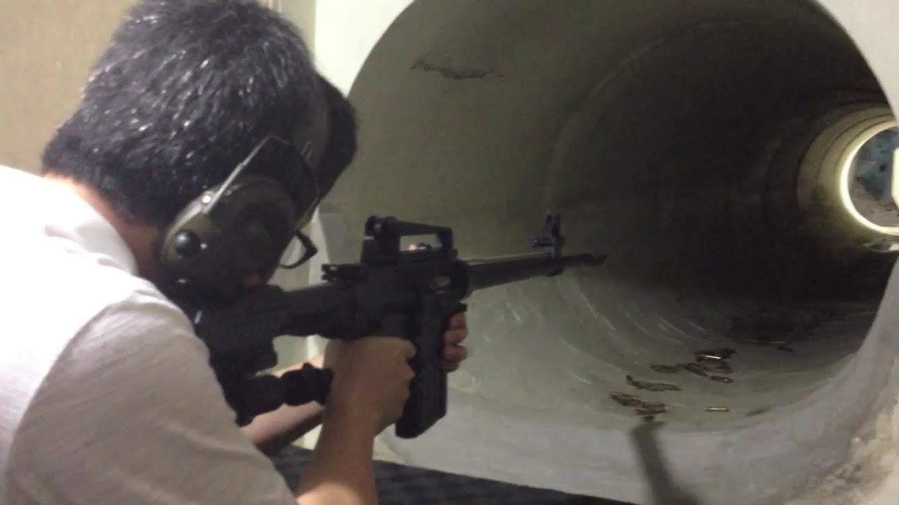 Gino Carino, EVP of UDMC, firing the S7-DGIS Rifle - YouTube