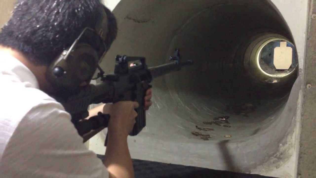 Gino Carino, EVP of UDMC, firing the S7-DGIS Rifle - YouTube