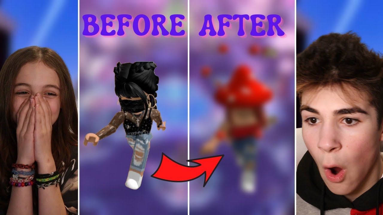 Giving my little sister's Roblox character an EXTREME Makeover! - YouTube