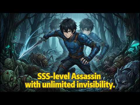 Global job change—he is an SSS-level Assassin with unlimited invisibility!#manga #anime