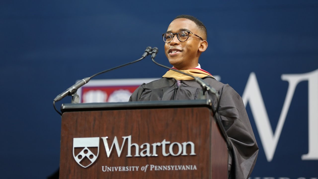 Dante Pearson, Student Speaker | Wharton MBA Graduation 2017 - YouTube