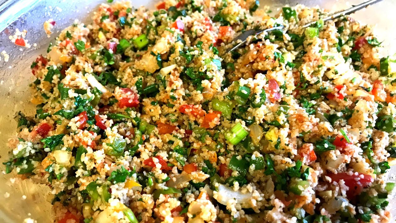 Safsouf Recipe - Lebanese Bulgur "Pilaf" | Healthy Mediterranean - YouTube