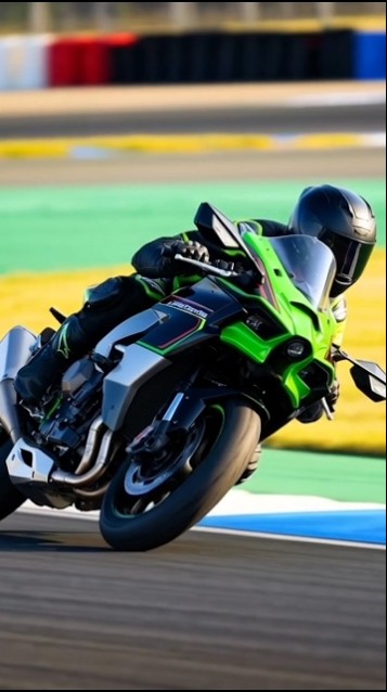 Kawasaki ninja h2r power ride #phonk #music #anime - YouTube