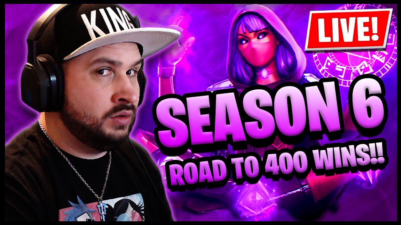 FORTNITE SEASON 6 - ROAD TO 400 WINS!! 354 SQUAD WINS & 7000+ KILLS ...