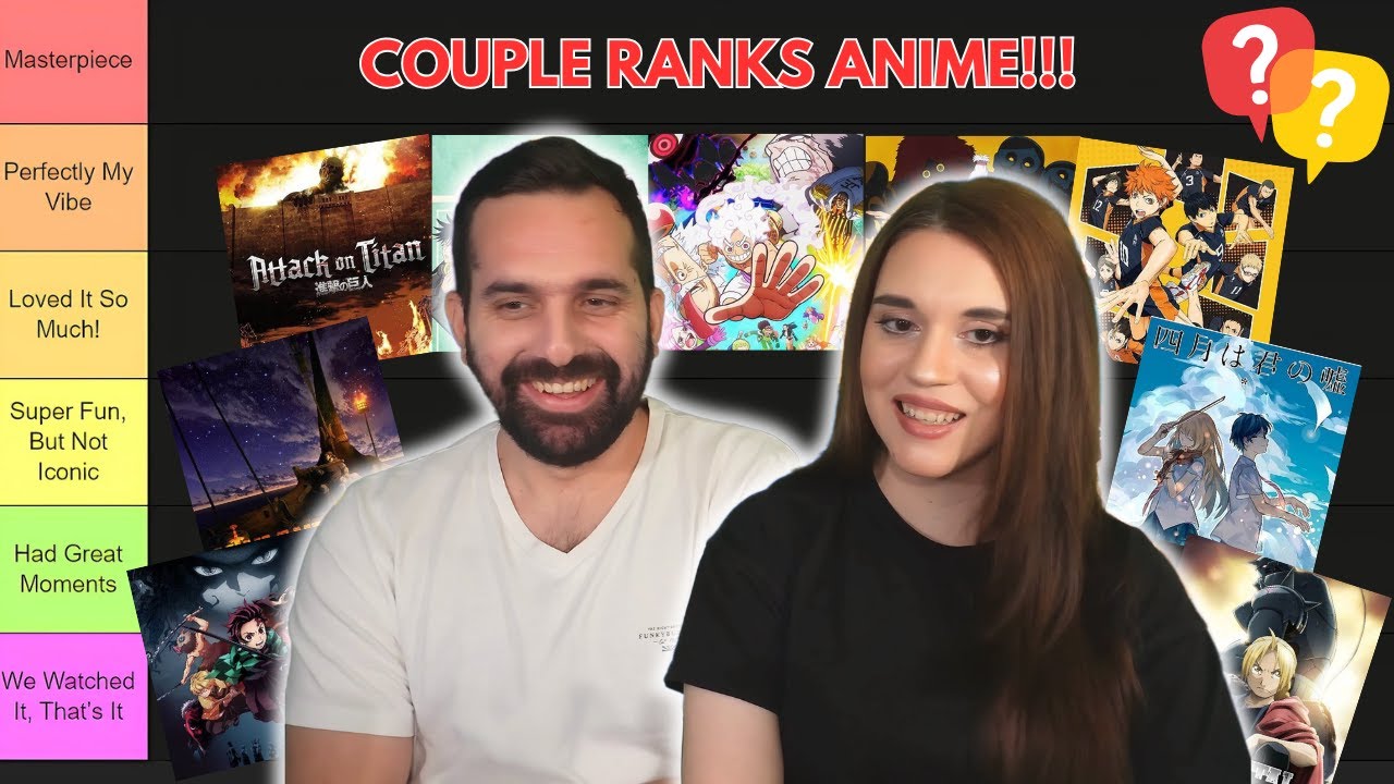 Couple RANKS their Favorite ANIME! | Anime Tier List 2025 - YouTube
