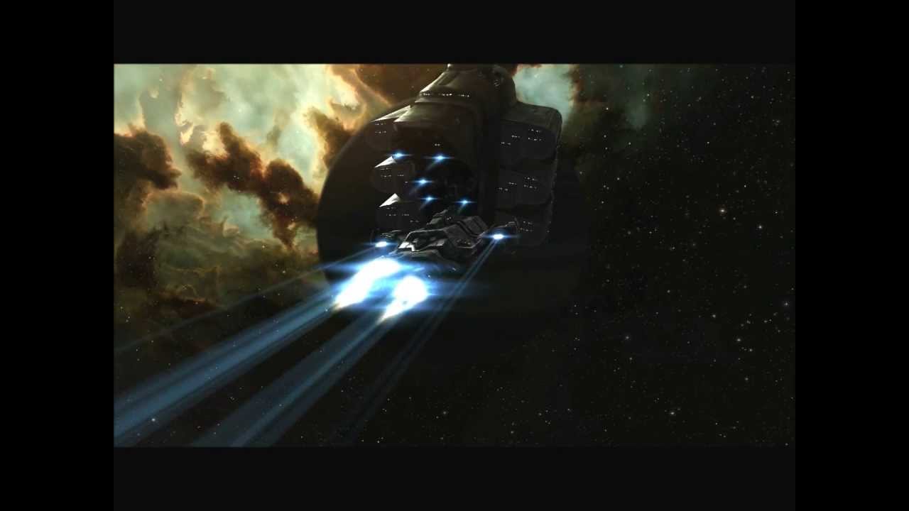 freighter kill in eve online null space - YouTube