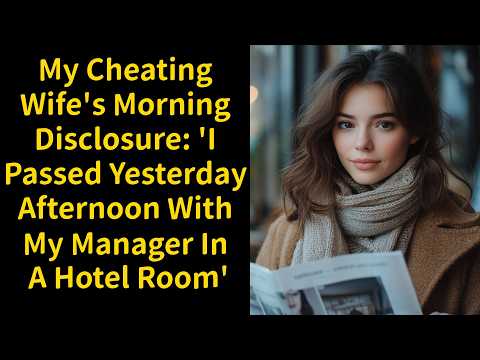 My Cheating Wife's Morning Disclosure: 'I Passed Yesterday Afternoon With My Manager In A Hotel Room