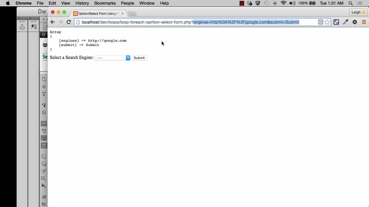 Loops Creating Selectoption For Using Foreach And Post 3 Youtube