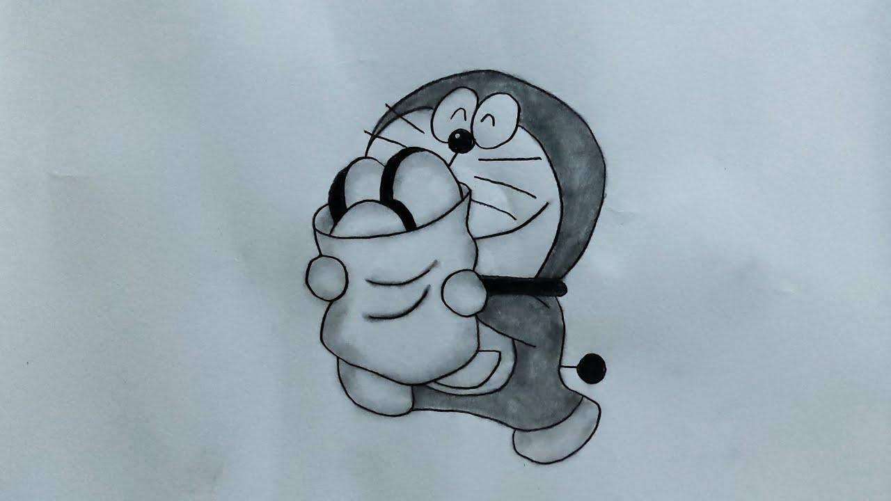 How to draw Doraemon step by step / Easy Step by Step Doraemon Drawing ...