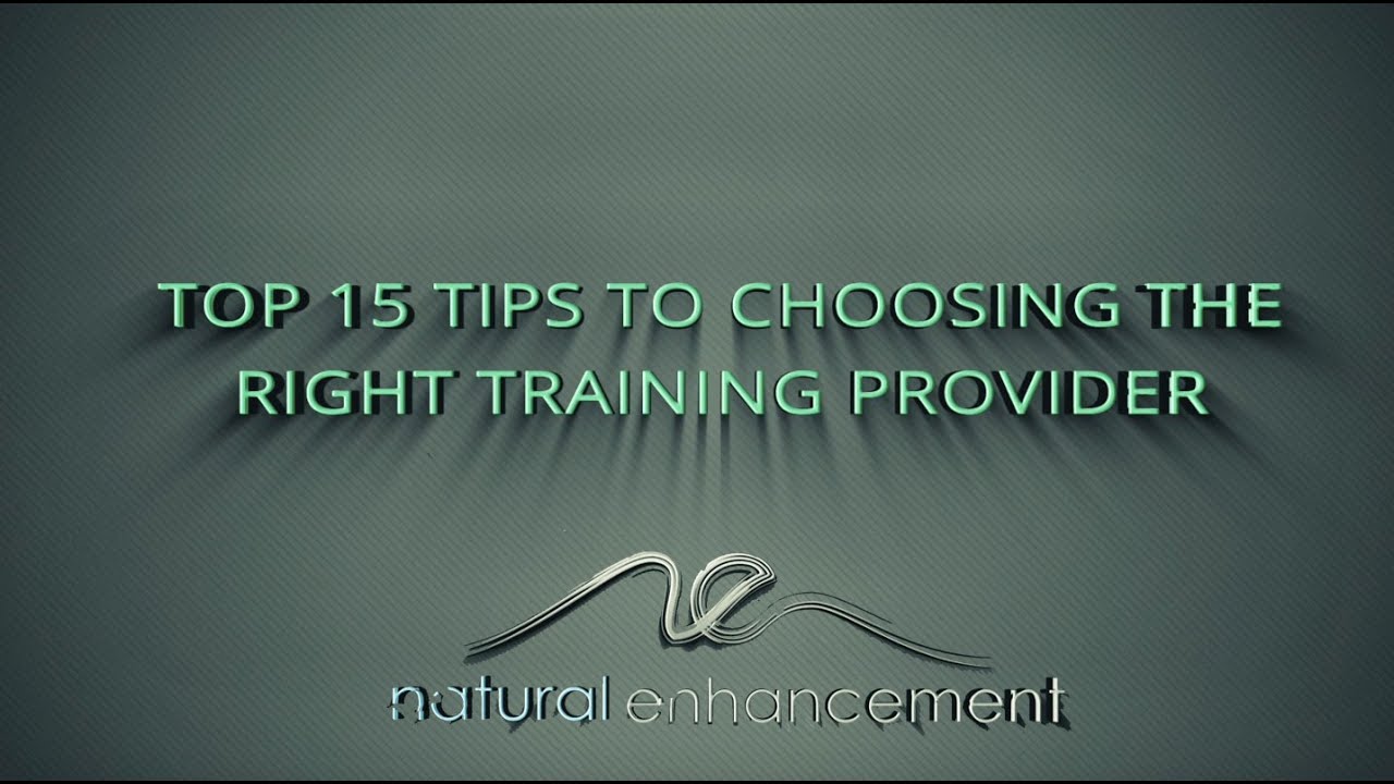 15 Tips To Choosing The Right Training Provider - YouTube