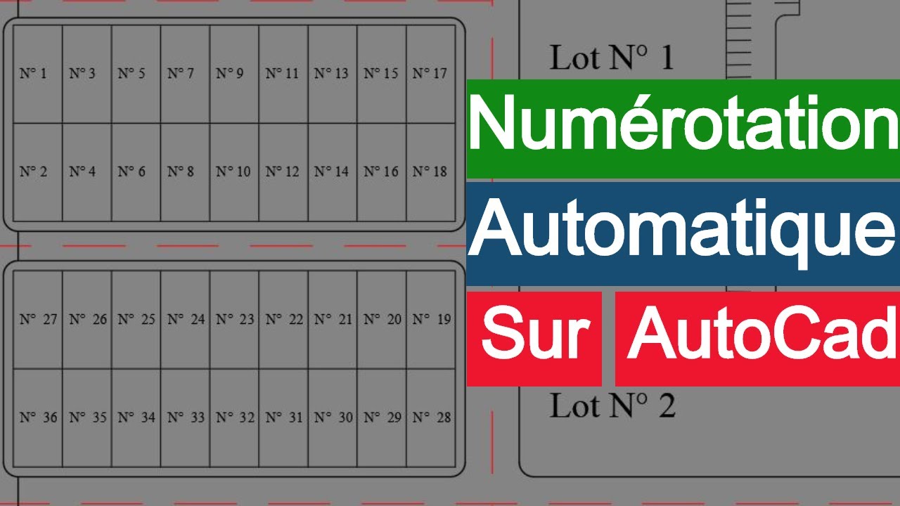 NUMEROTATION AUTOMATIQUE SUR AUTOCAD EN 1 MINUTE !!! - YouTube